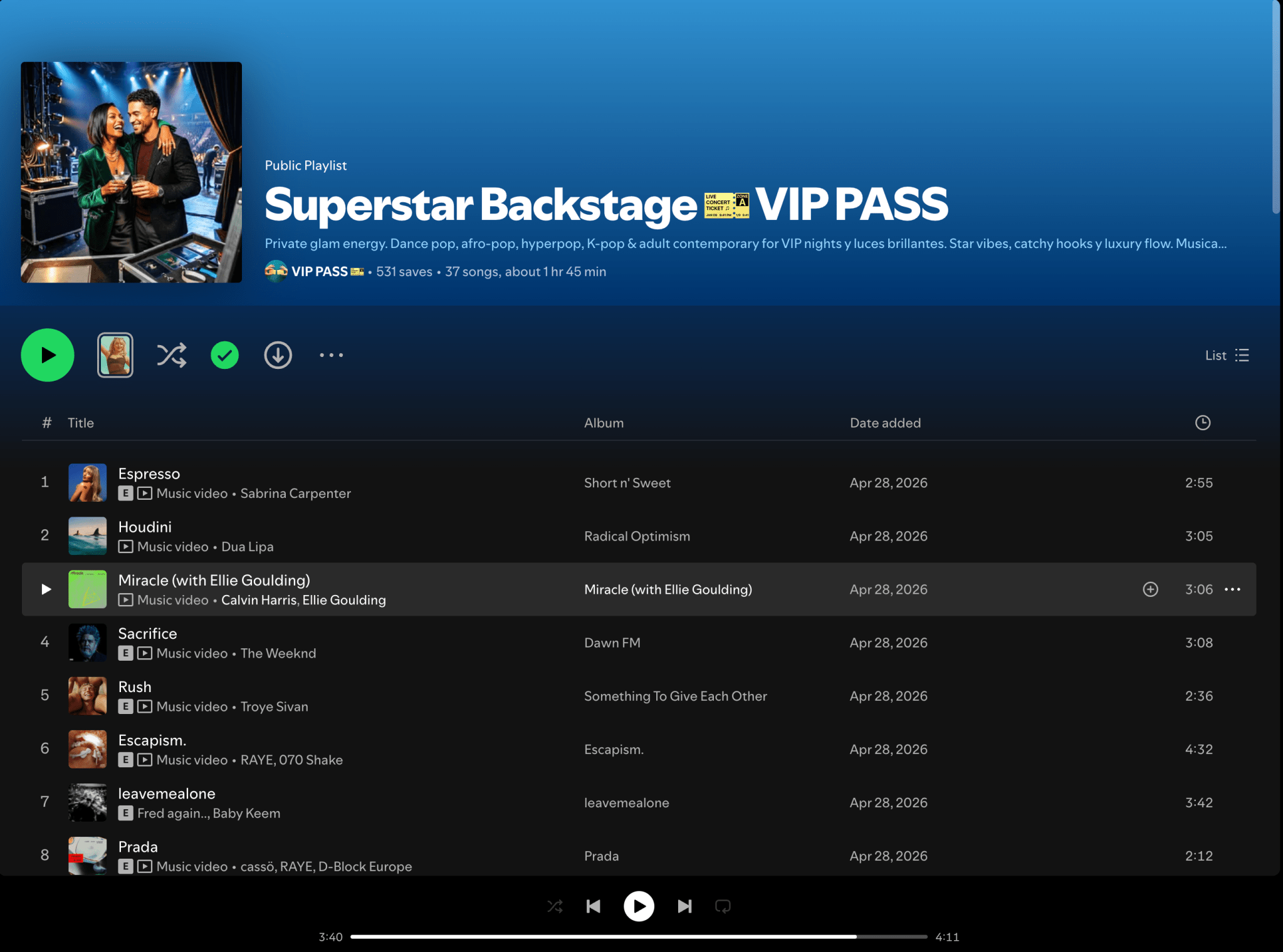 Wez G (The Show) on Superstar Backstage VIP PASS Spotify Playlist – Wez ...
