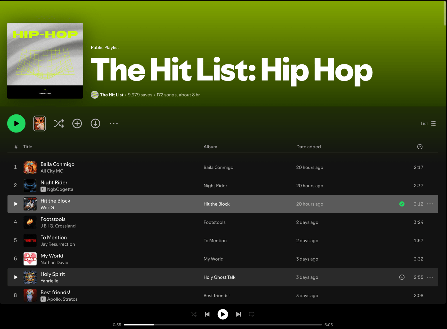 Wez G (Hit The Block) on The Hit List: Hip Hop Spotify Playlist – Wez G ...